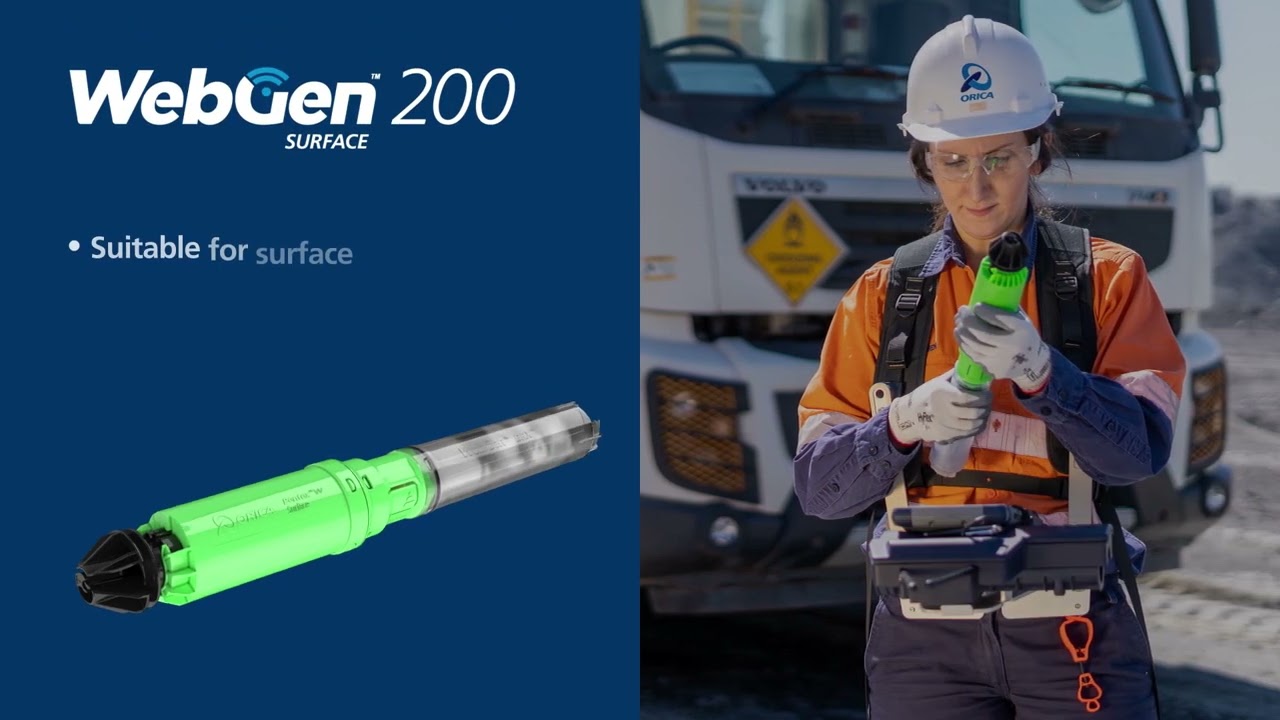 💯 Orica WebGen™ 200, sistema de iniciación inalámbrico para superficie ...